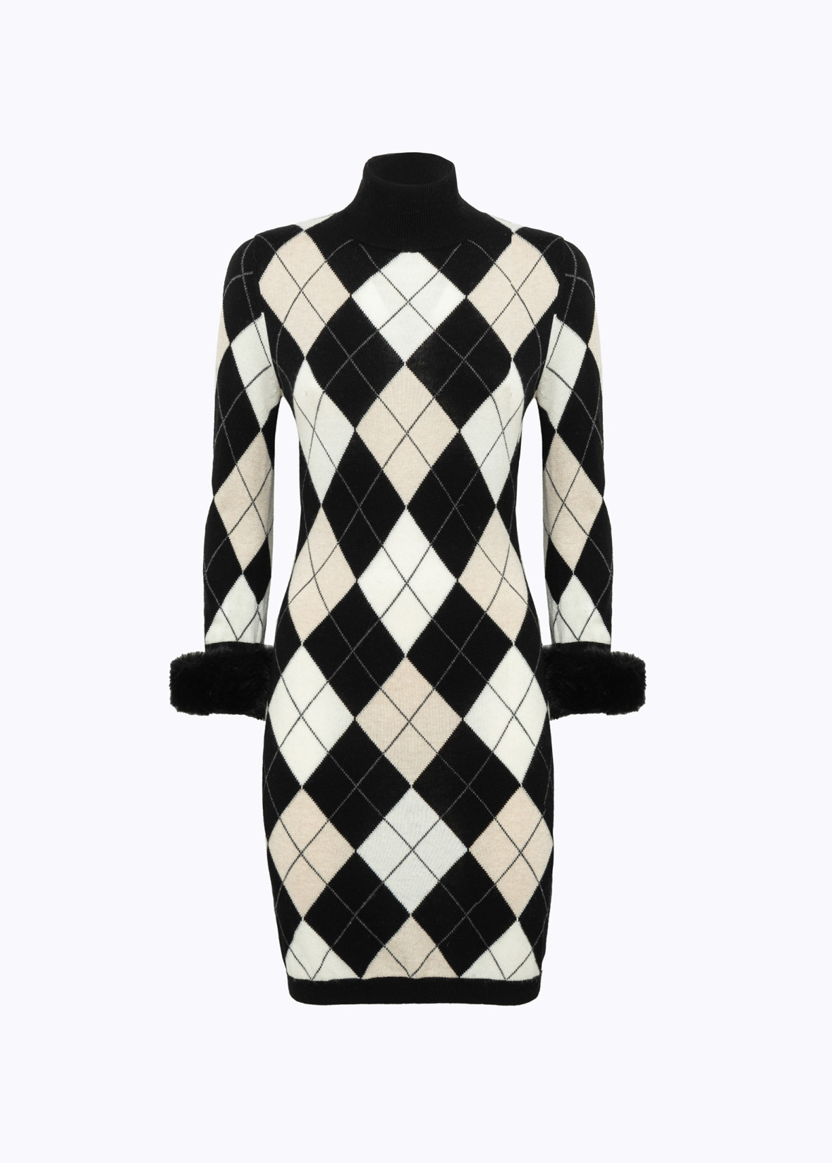 diamond pattern dress