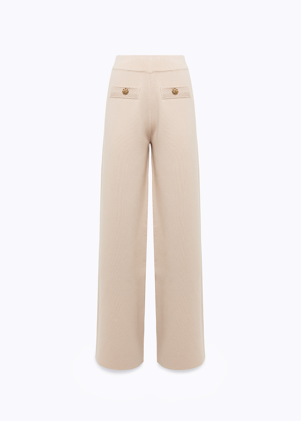 Knitted Pants With Jewel Buttons | Blugirl